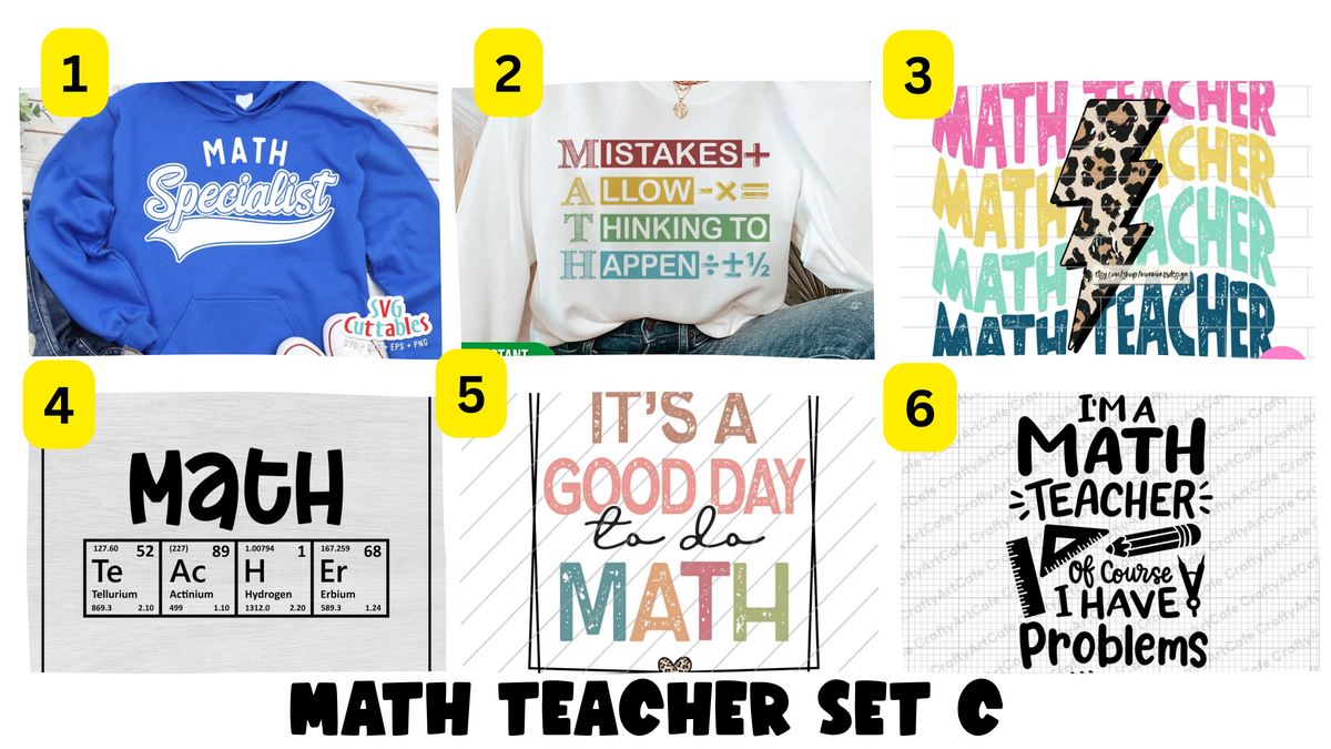 Math Teacher Options – STC Monograms