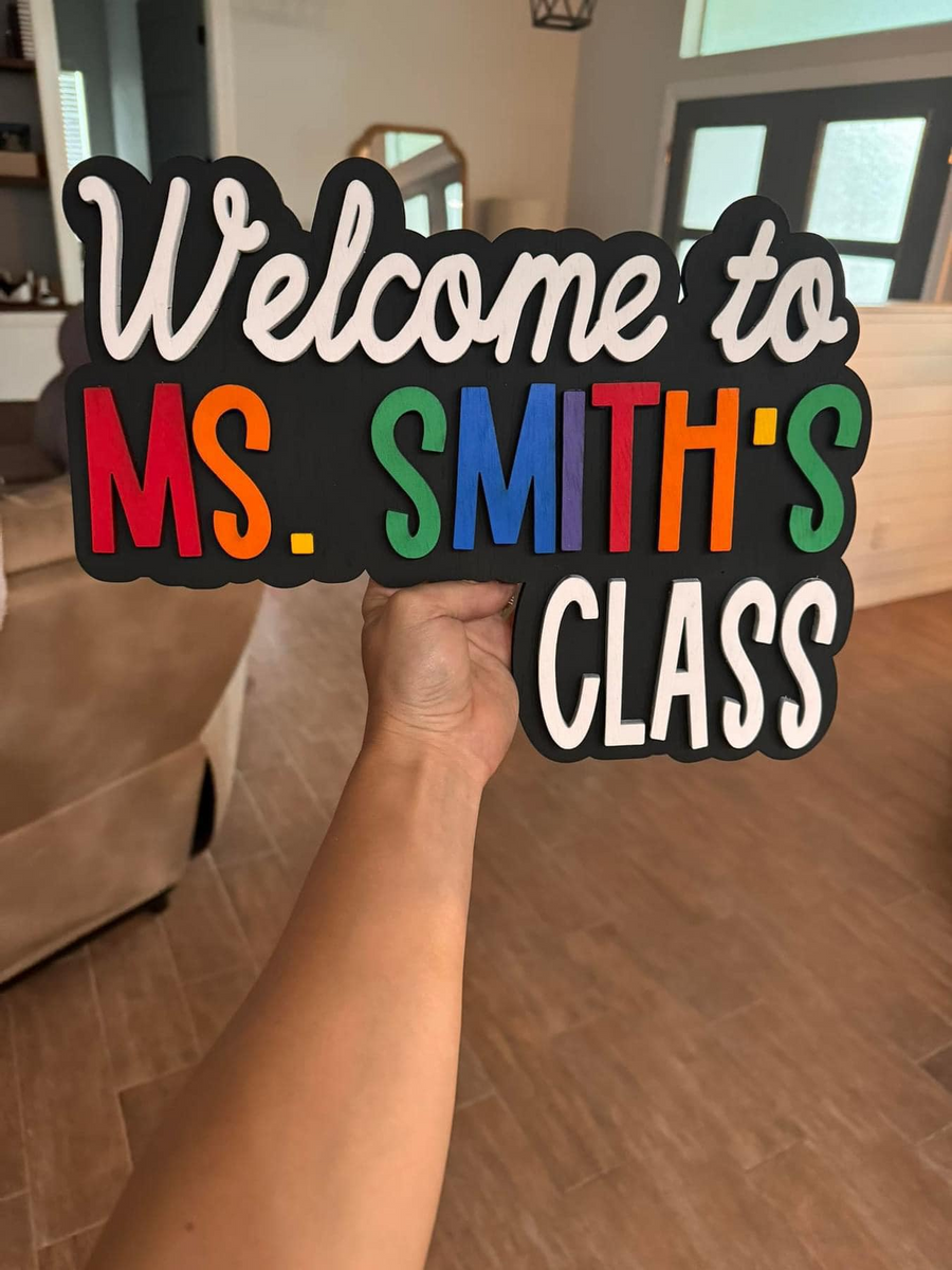 Door Corner Teacher Signs – STC Monograms