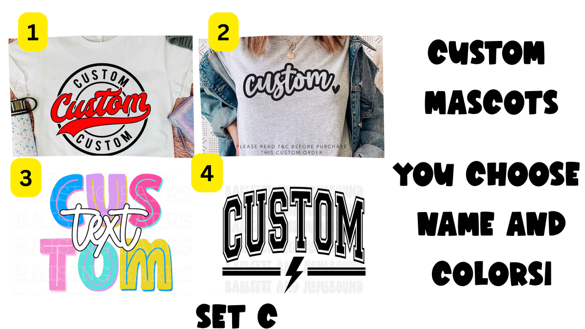 Custom Mascot Options – STC Monograms