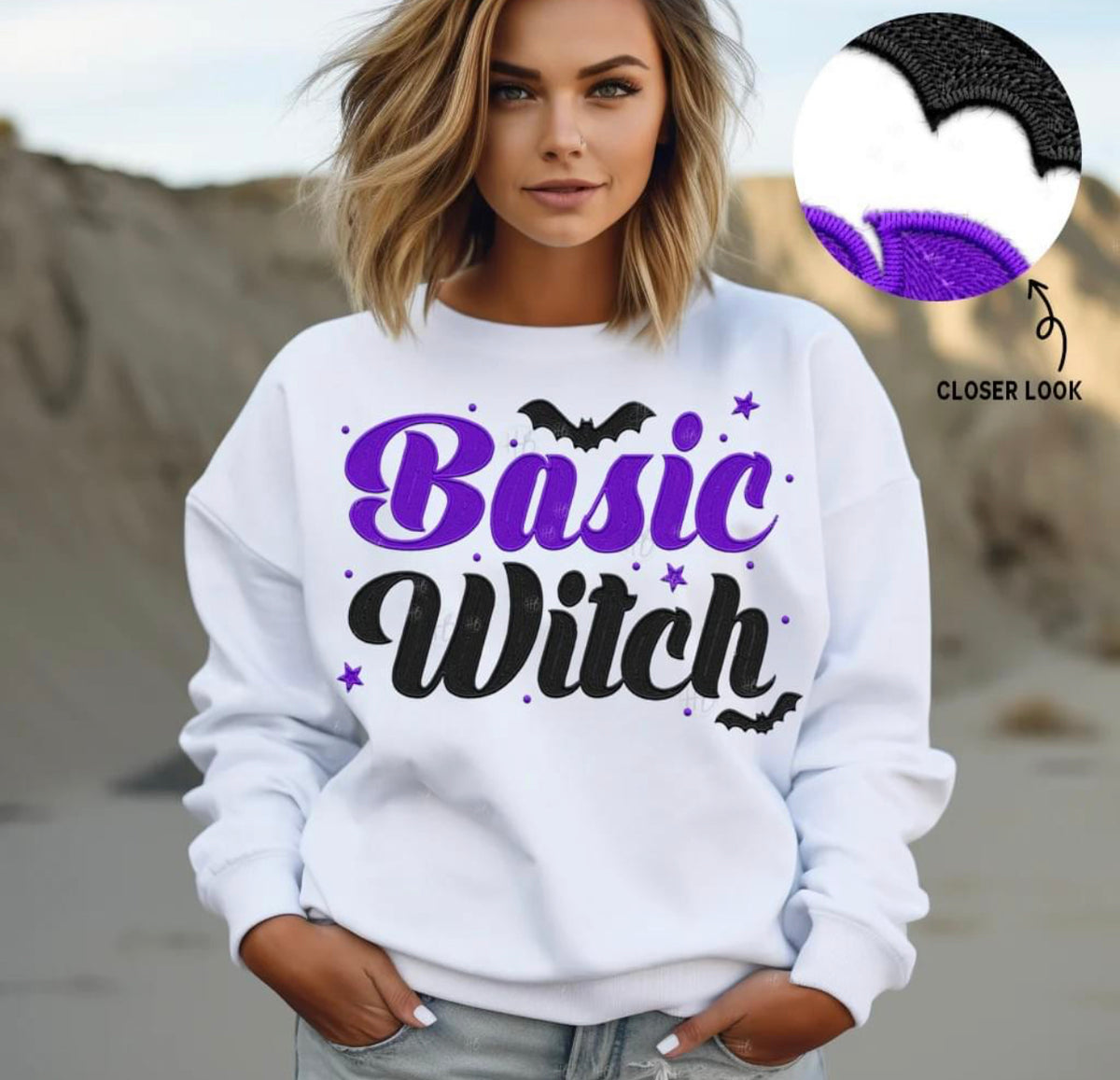 Basic Witch Faux Embroidery – STC Monograms
