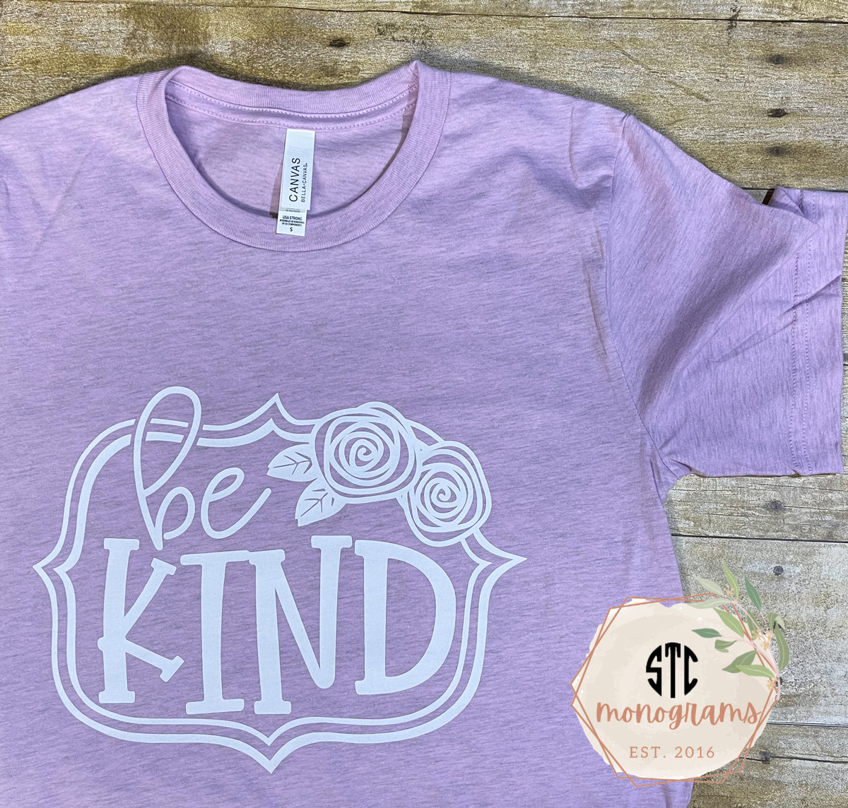 Be Kind Floral Frame – STC Monograms